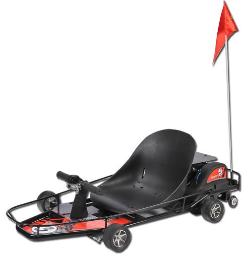 ScooterX Powerkart 500 watt Electric Go Kart video page